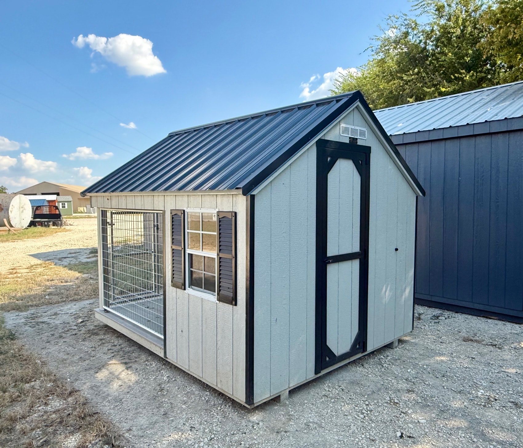 8x10 Dog Kennel, Rental Return - Lone Star Structures