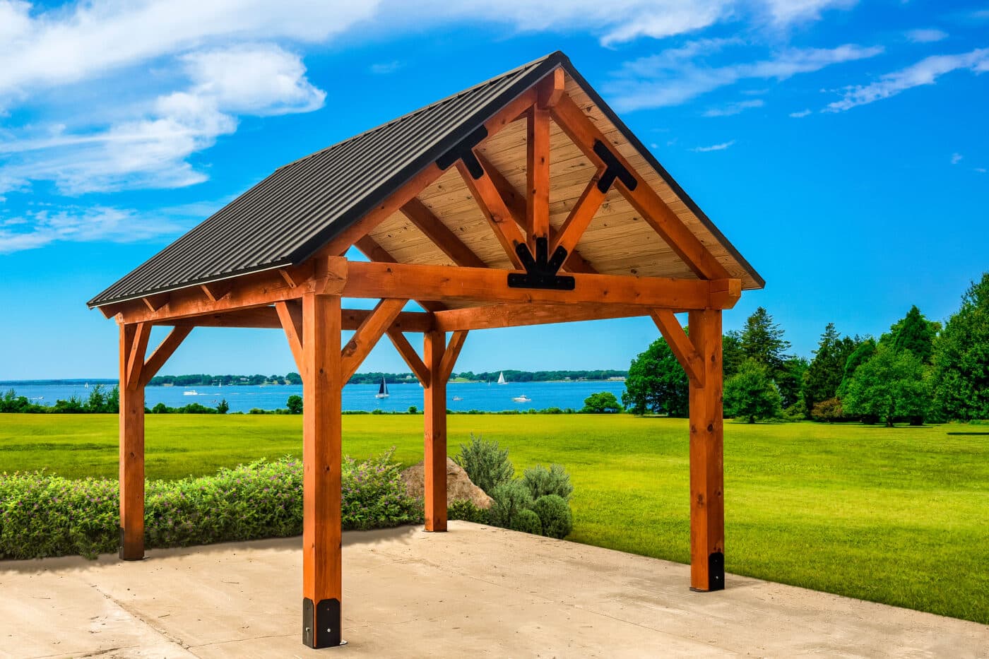Timber Frame Pavilions in Texas from Lone Star Structures