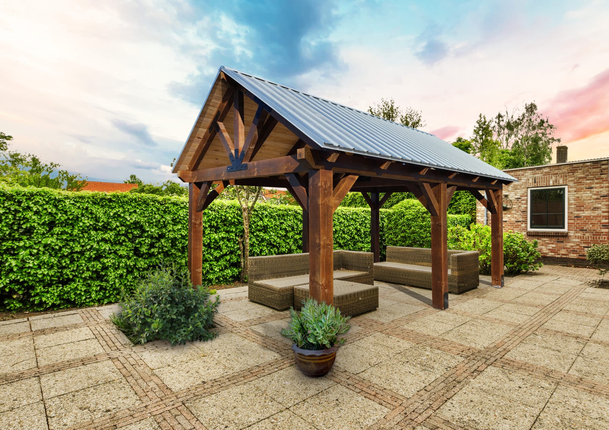 12x20 Timber Frame Pavilion - Lone Star Structures
