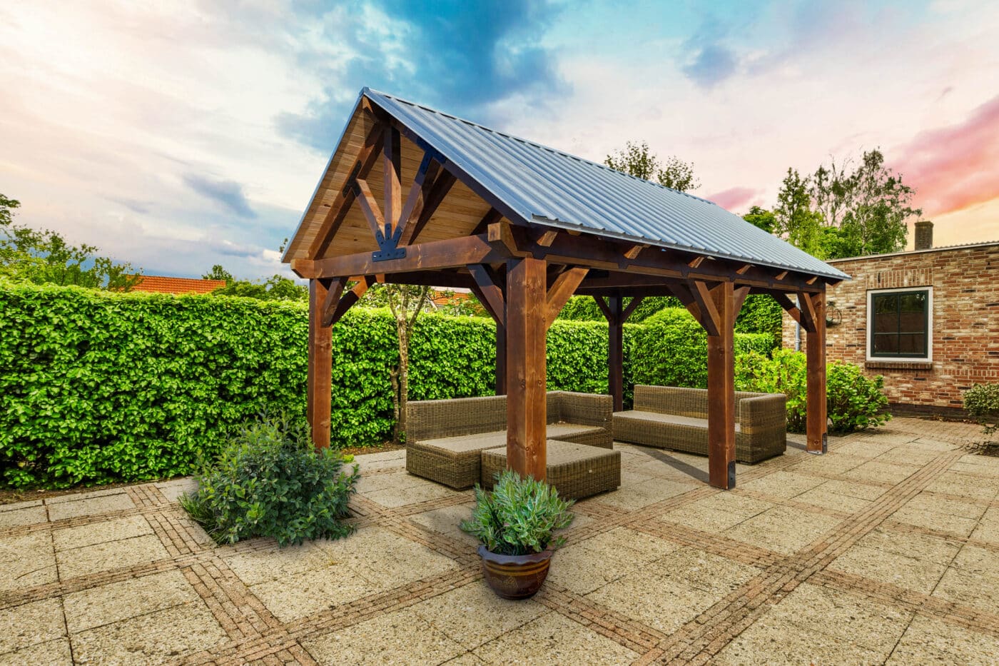 Timber Frame Pavilions in Texas from Lone Star Structures
