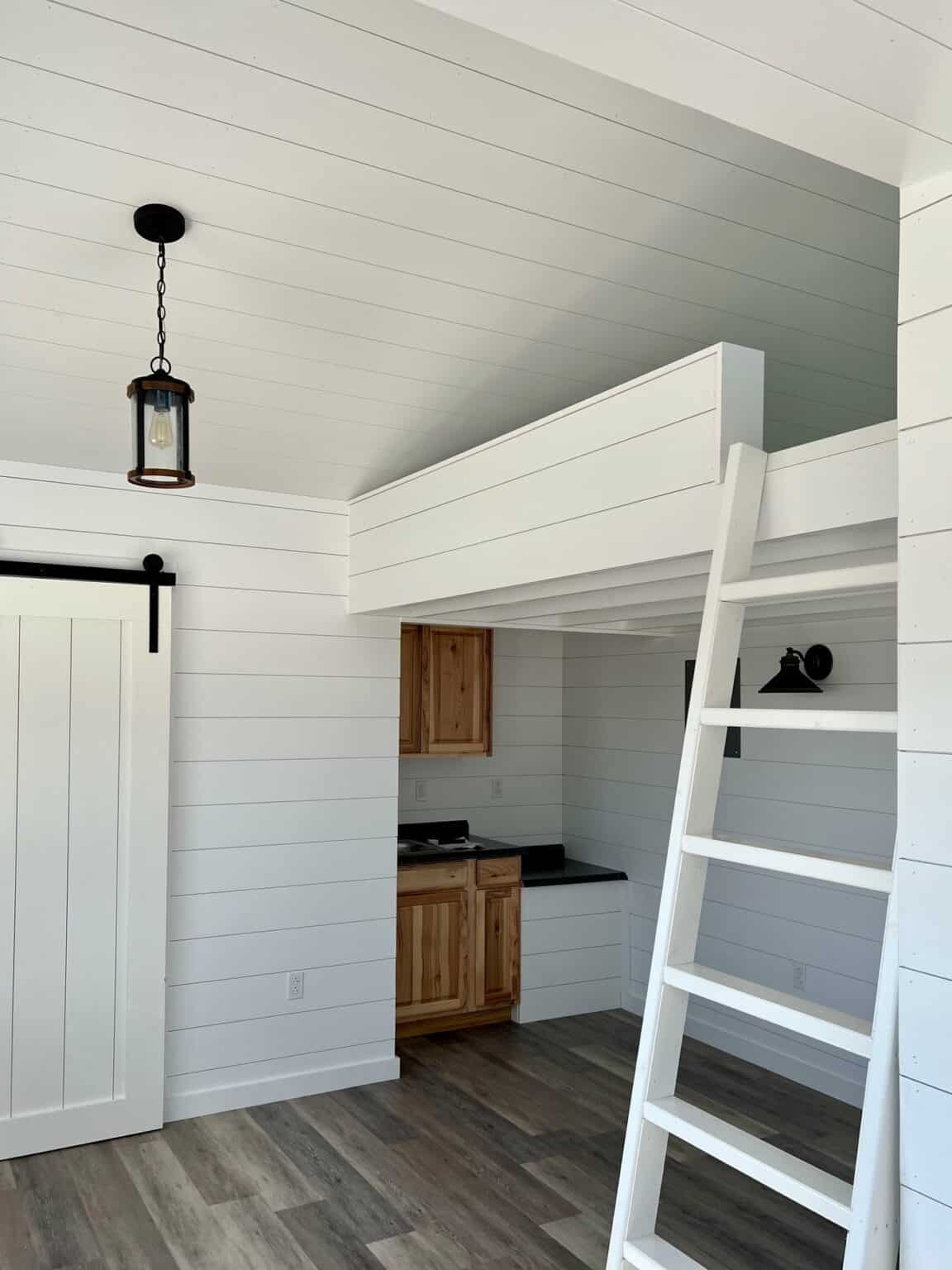 14x20 Studio Cabin, finished interior - Lone Star Structures