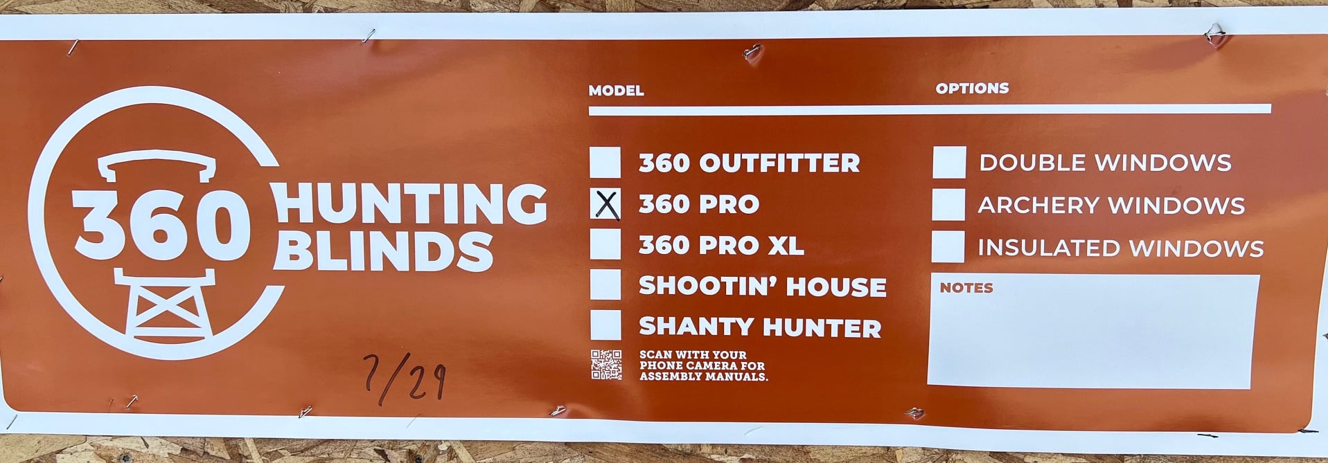 6x6 360 Pro Series Hunting Blind Kit - Lone Star Structures